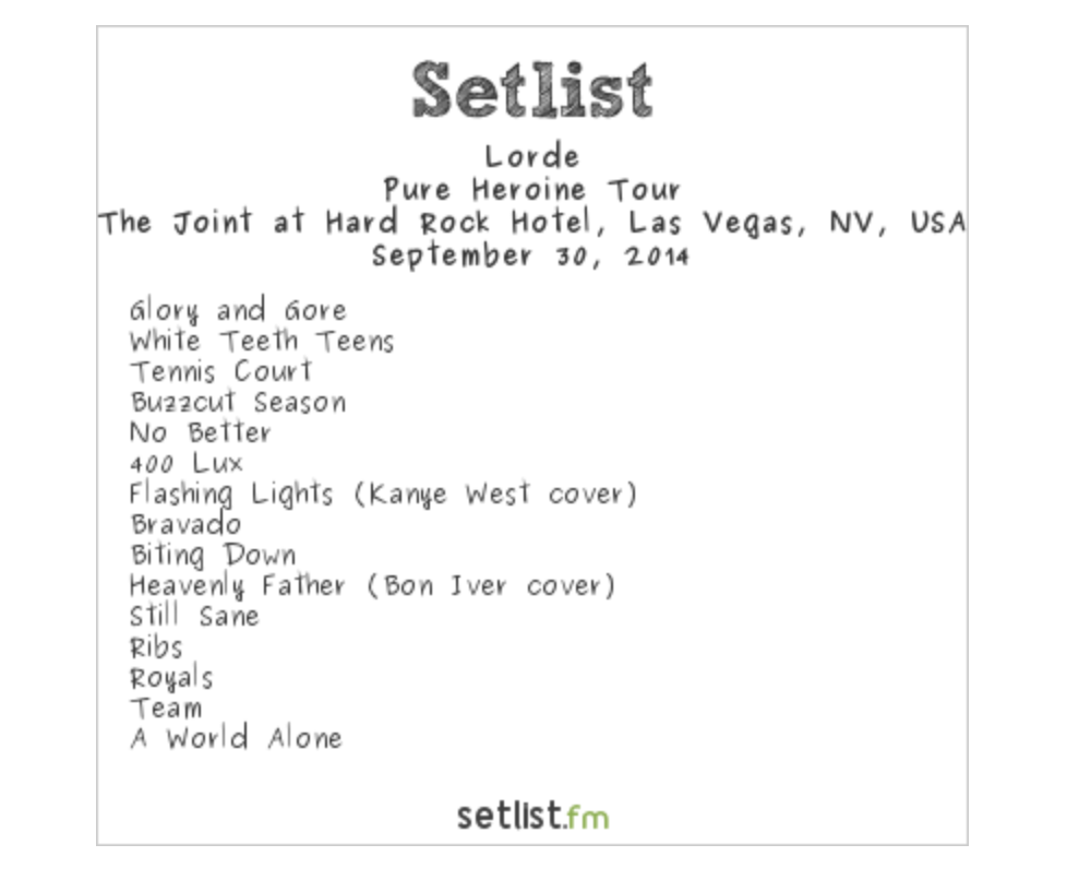 On This Day: Lorde Became Youngest Solo Artist to Write #1 Song | setlist.fm